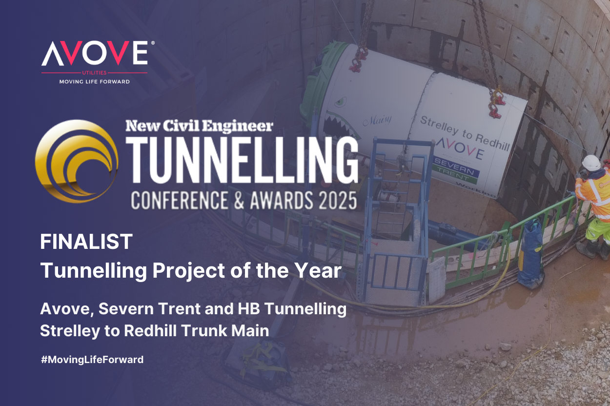 Avove shortlisted for New Civil Engineer Tunnelling Awards 2025 - Avove